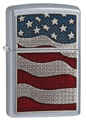 Lighter with stars and stripes emblem | Zippo
