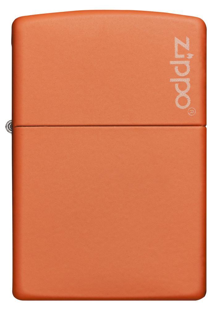 Zippo │ Classic Orange Matte Zippo Logo Windproof Lighter